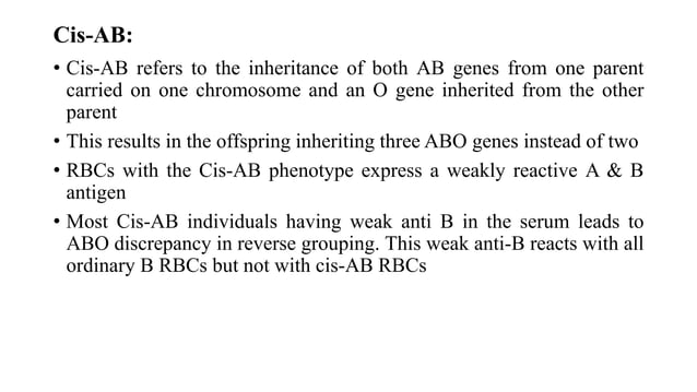 ABO DISCREPANCY 1.pptx | Blood Disorders | Diseases and Conditions