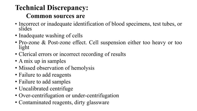 ABO DISCREPANCY 1.pptx | Blood Disorders | Diseases and Conditions