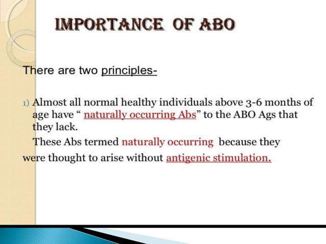 Abo incompatibility | PPTX | Blood Disorders | Diseases and Conditions