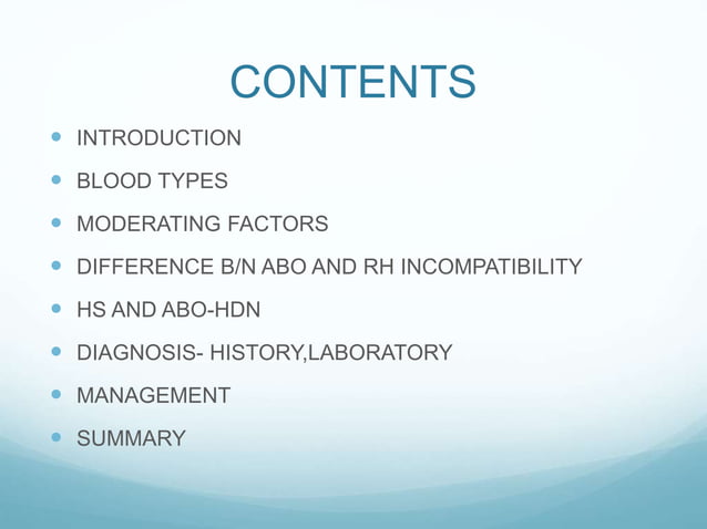 ABO incompatibility | PPTX | Pregnancy | Reproductive Health