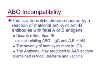 Abo incompatibility safiullah | PPTX