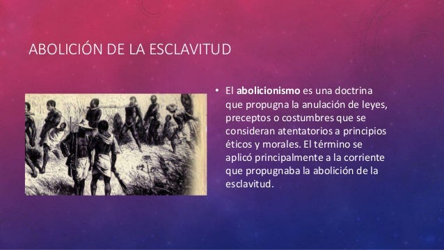 Abolición de la esclavitud
