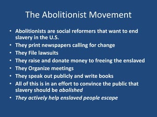 Definition Aboloitionists