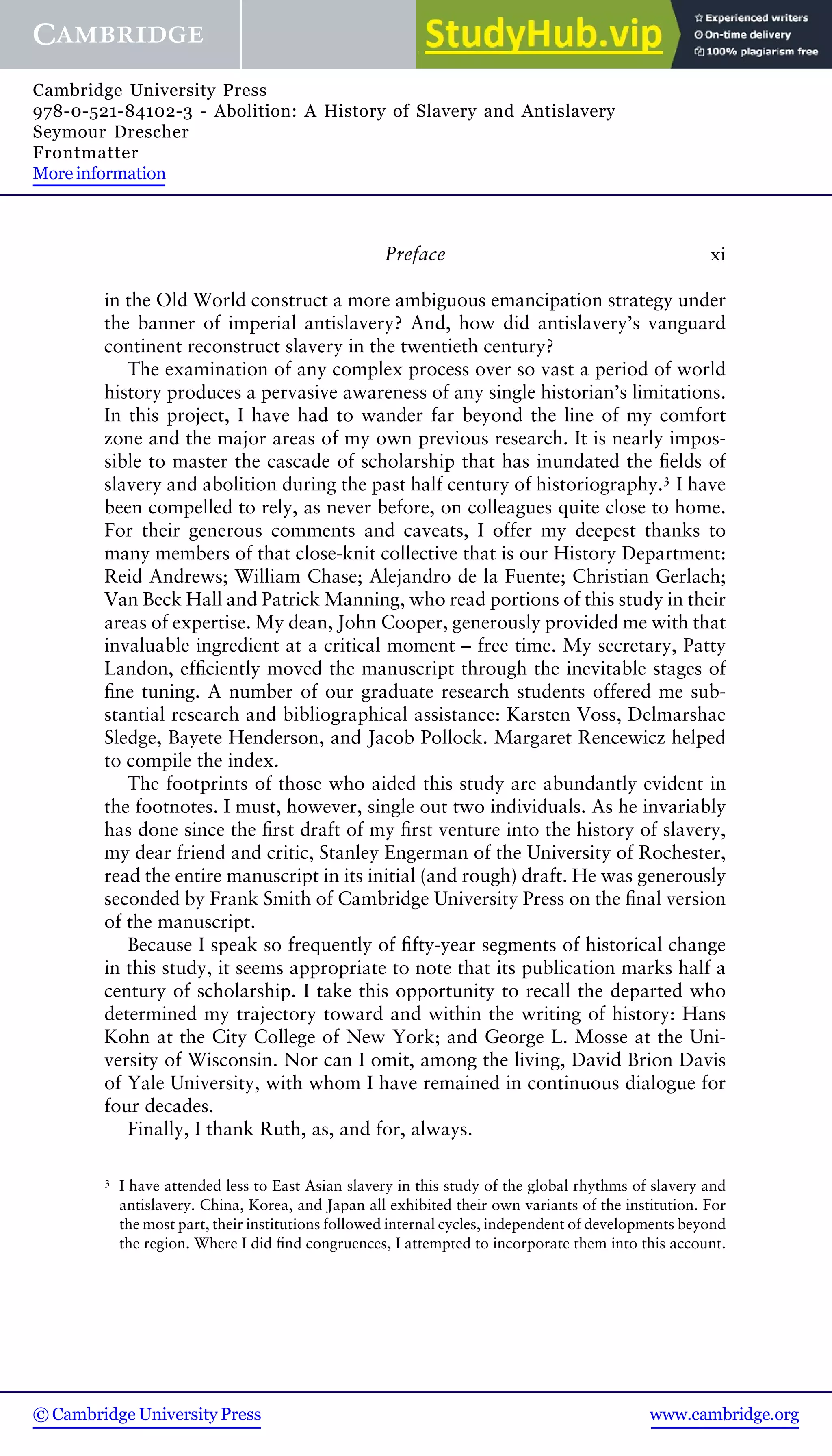 Abolition A History Of Slavery And Antislavery | PDF