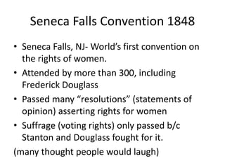 Abolition and women’s rights and suffrage | PPTX