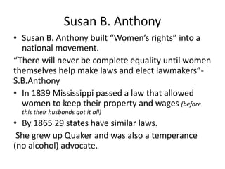 Abolition and women’s rights and suffrage | PPTX