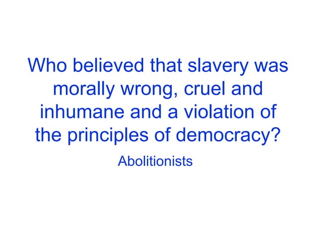 Abolitionist | PPT
