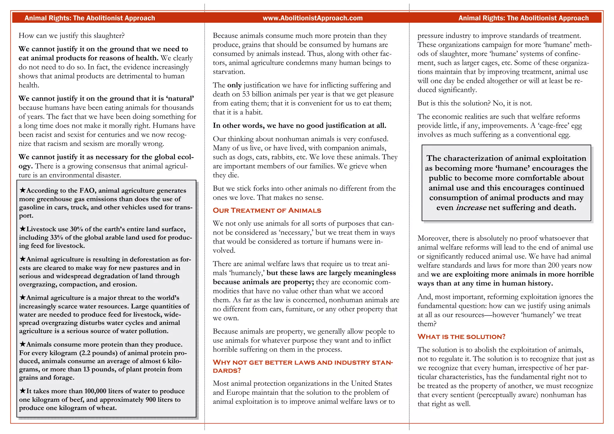 Abolitionist Animal Rights | PDF