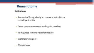 Abomasal surgery | PPTX