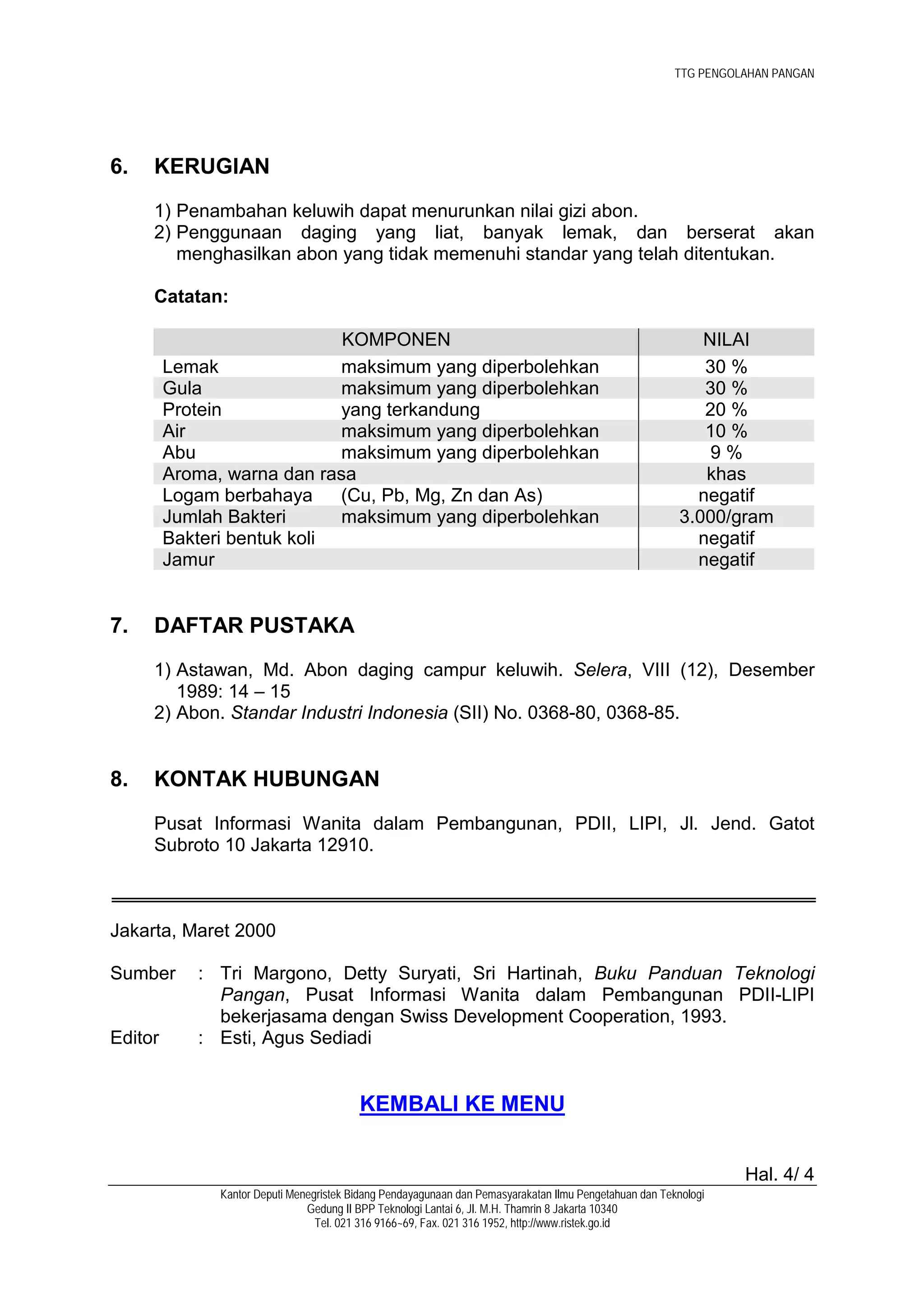 Abon daging keluwih | PDF