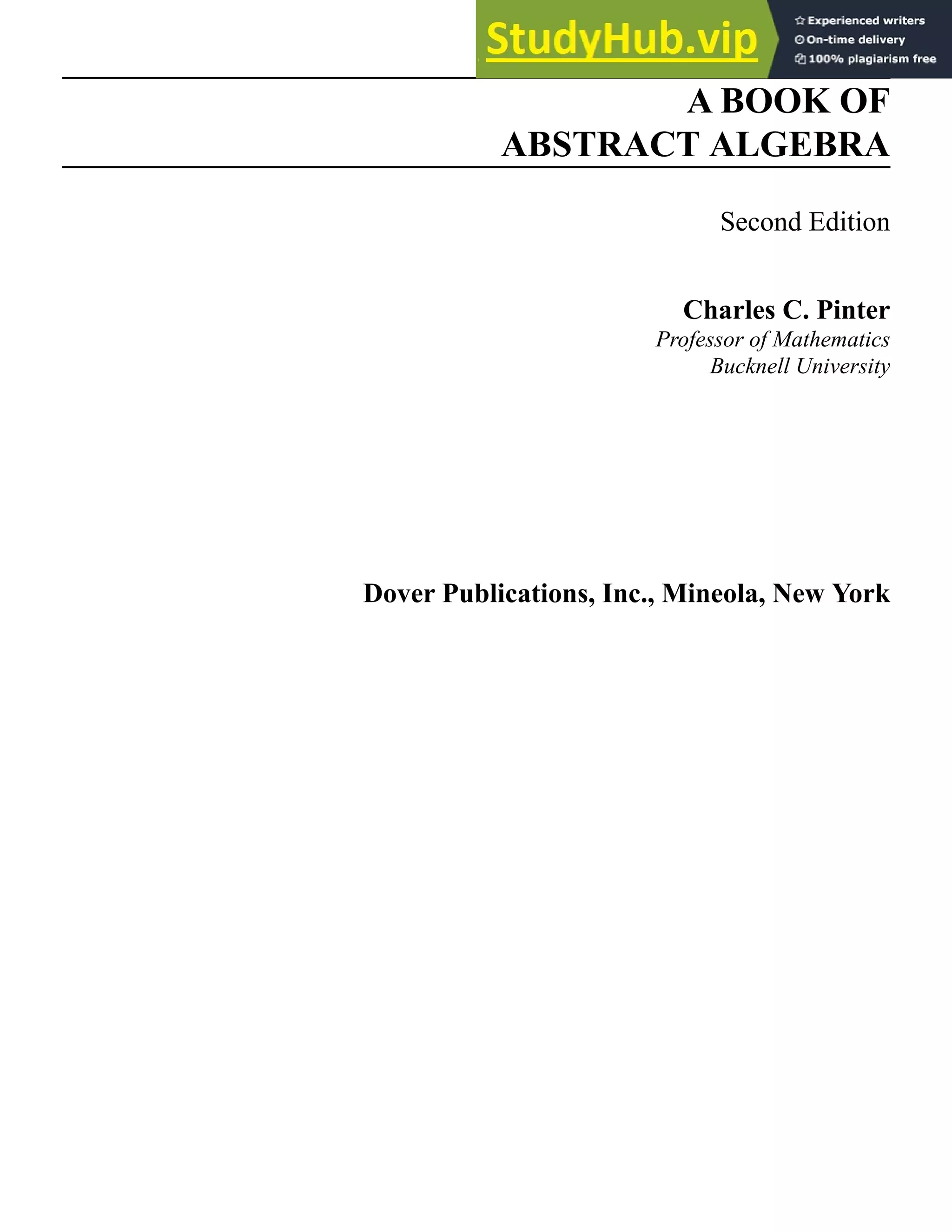 A Book of Abstract Algebra.pdf | Programming Languages | Computing