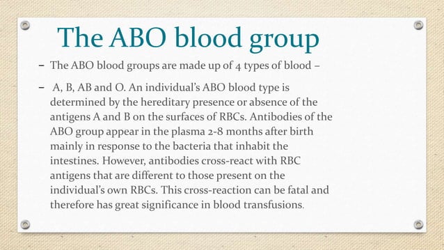 ABO BLOOD GROUPING AND RH FACTOR | PPTX | Pregnancy | Reproductive Health