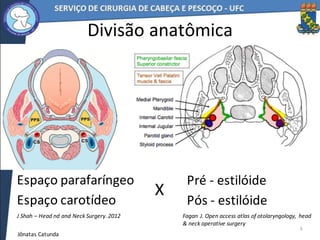 Abordagem aos tumores do espaço parafaríngeo - Dr Jônatas Catunda | PPT