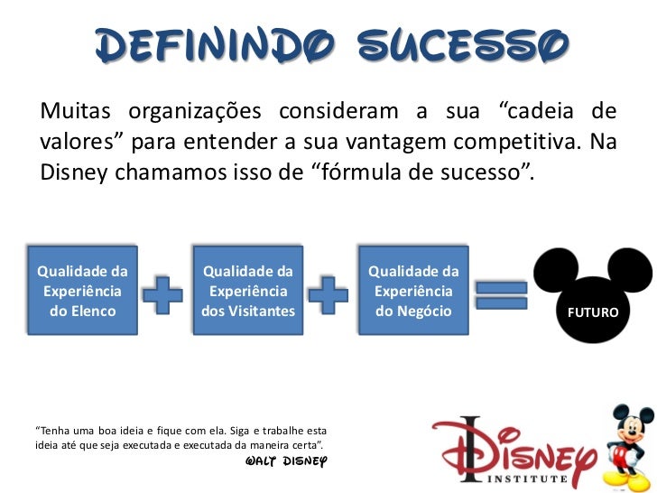 Abordagem Disney para Qualidade em Serviços print version