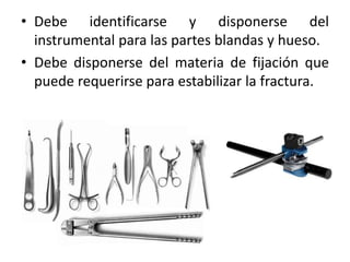 Abordaje de fracturas abiertas | PPTX
