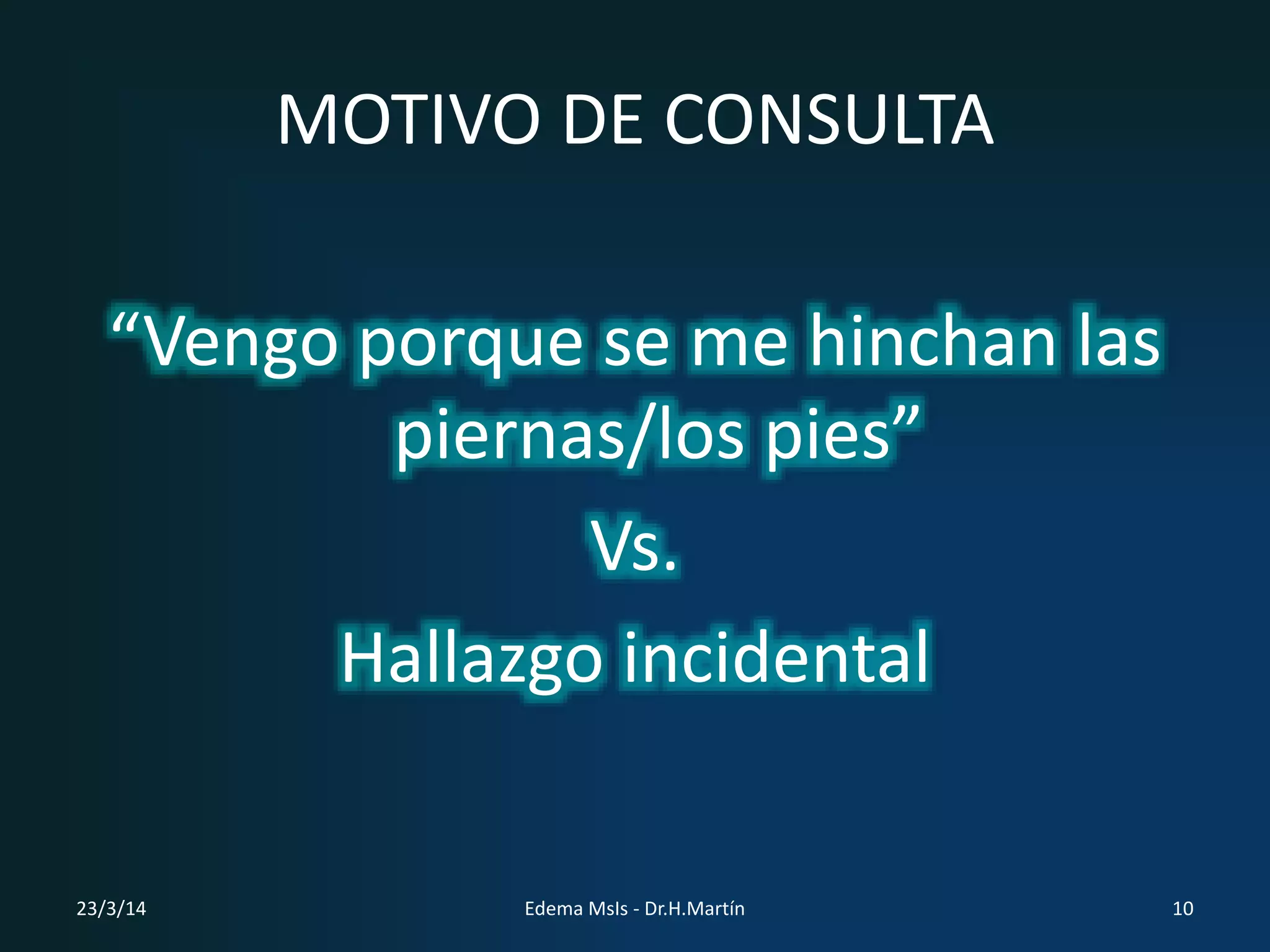 Abordaje del paciente con edema de extremidades inferiores | PPTX ...