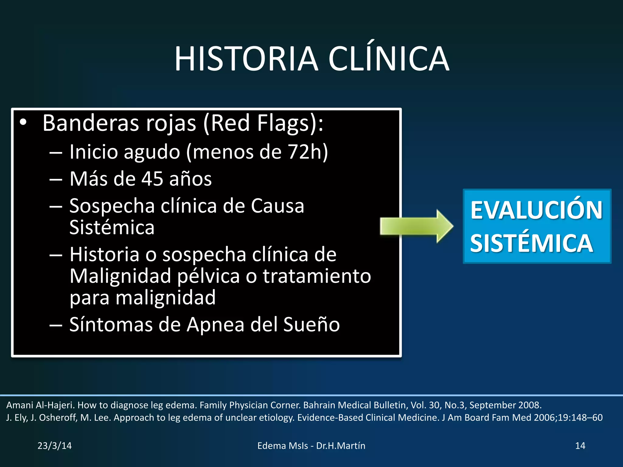 Abordaje del paciente con edema de extremidades inferiores | PPTX ...