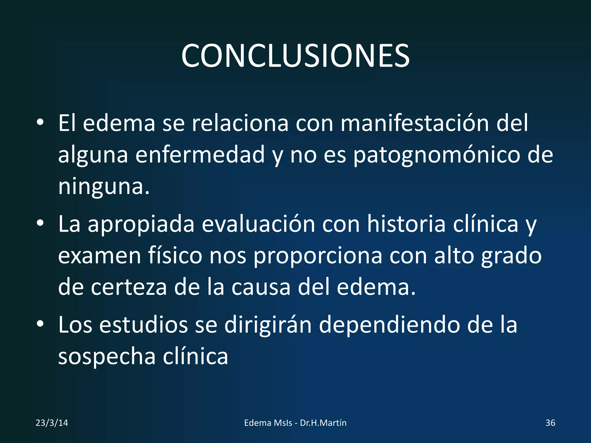 Abordaje del paciente con edema de extremidades inferiores | PPTX ...