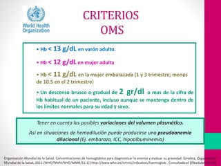 Anemia- Abordaje diagnóstico | PPTX