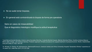 Abordaje perineal de tumor retrorrectal | PPTX