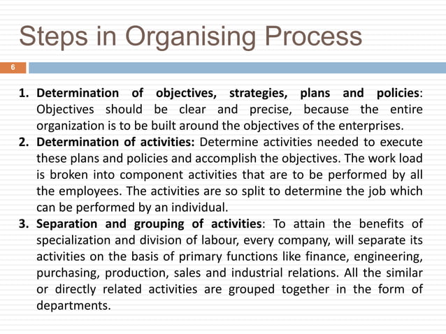 Organizing Process | PPTX