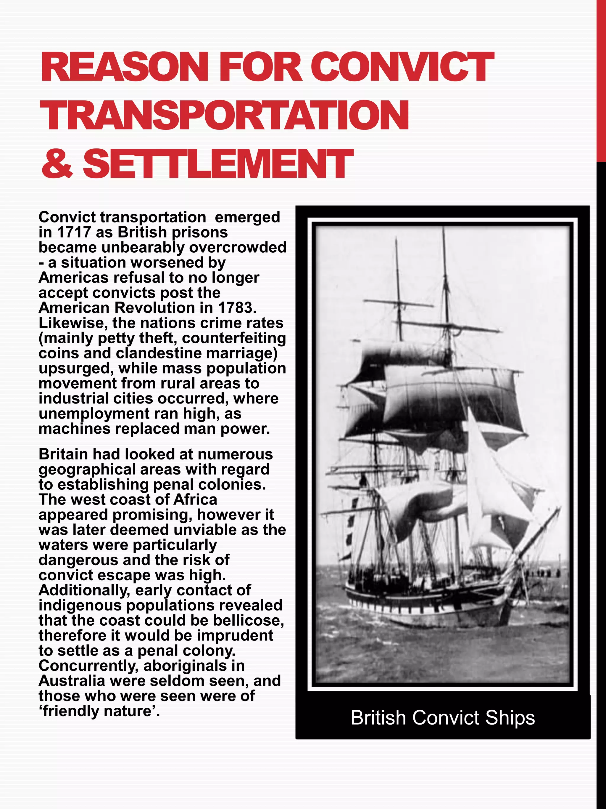 Convicts In Australia | PPTX | Crime & Harmful Acts to Individuals ...