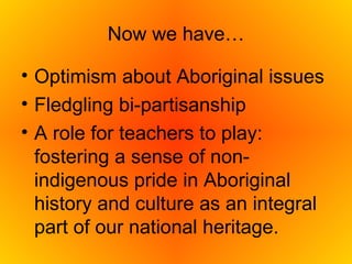 Aboriginal Perspectives in the Primary History Classroom | PPT