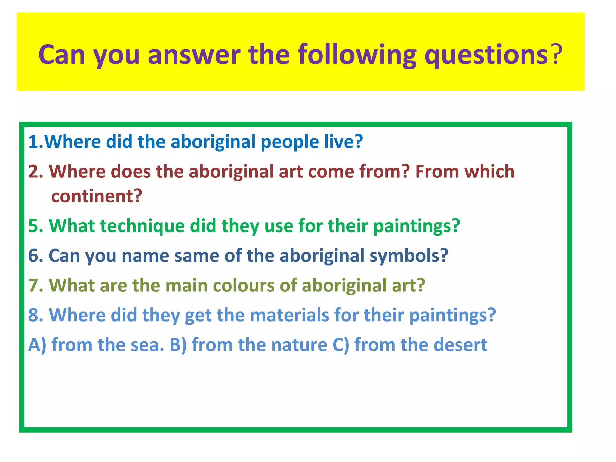 Aboriginal Art Powerpoint | PPT