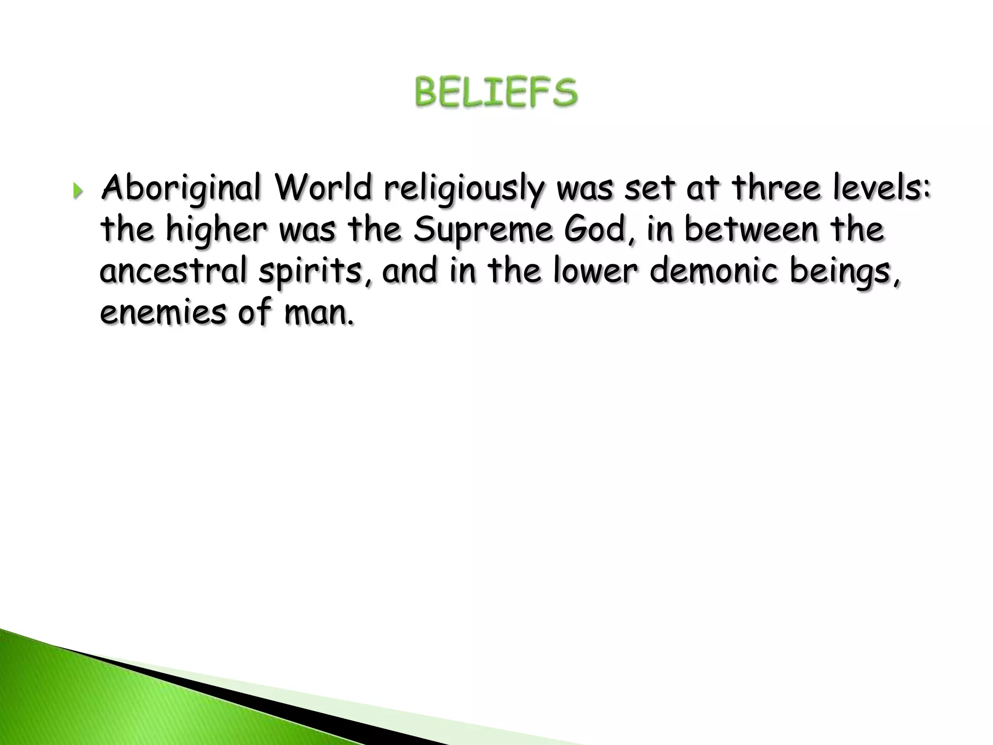 Aboriginal Beliefs Of Canaries | PPT