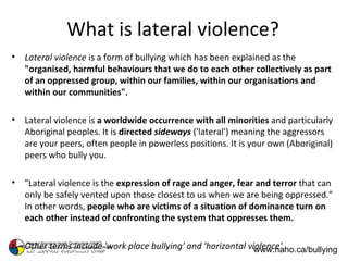 Aboriginal Bullying | PPT