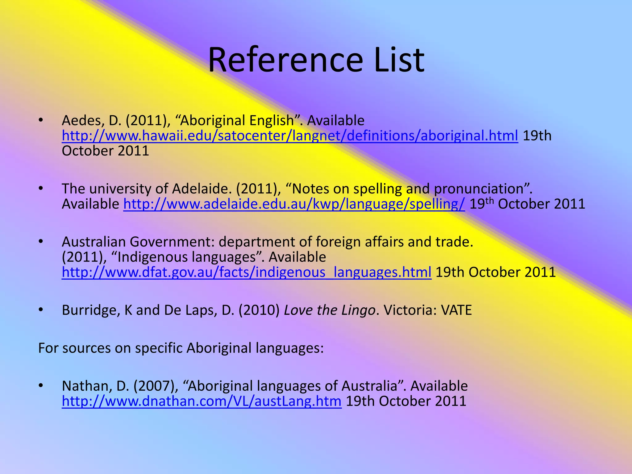 Aboriginal english | PPTX