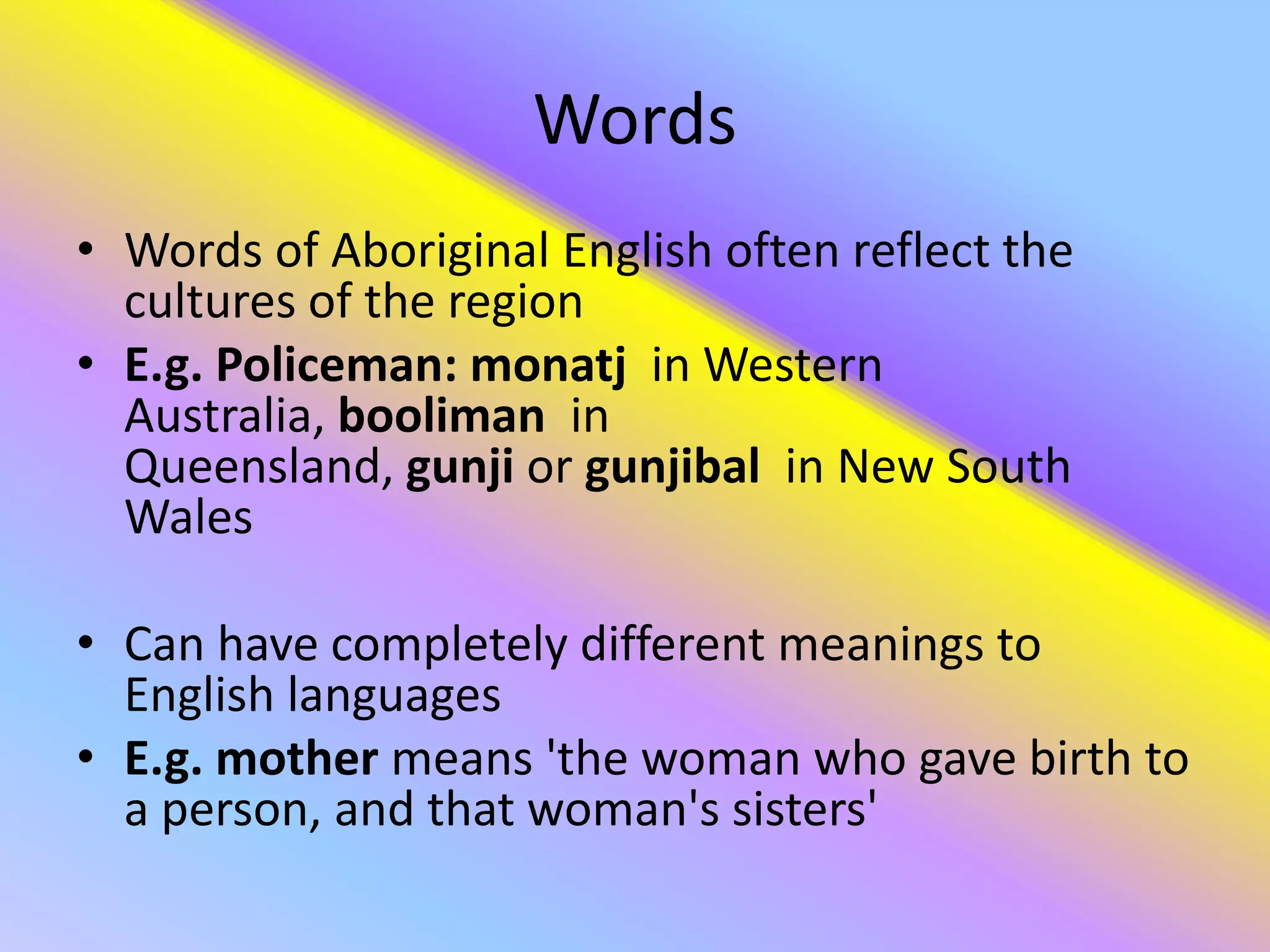 Aboriginal english | PPTX