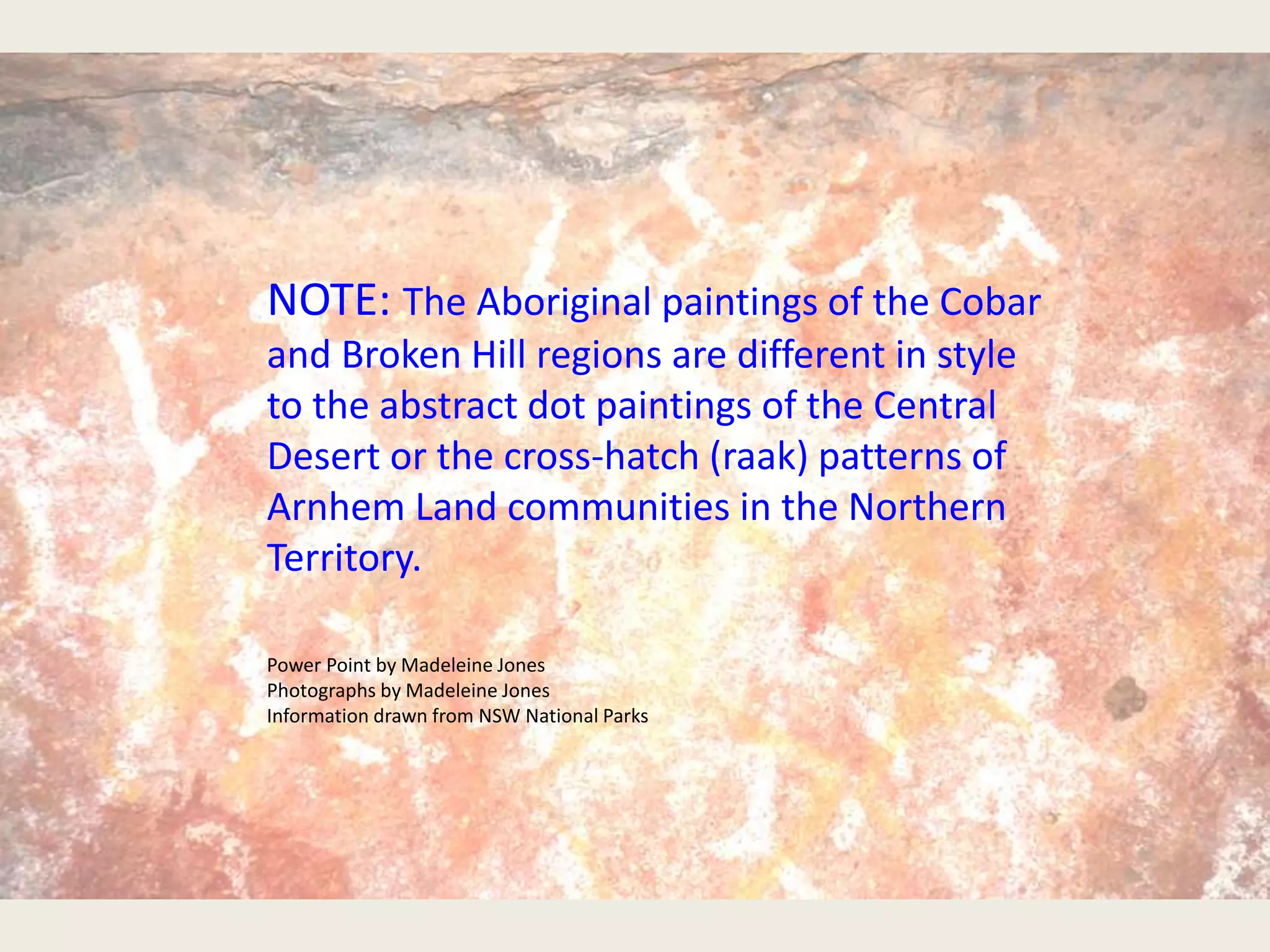 Aboriginal engraving and painting from north west NSW | PPTX
