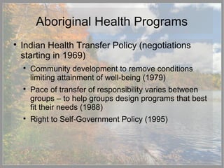 Aboriginal health in canada | PPT