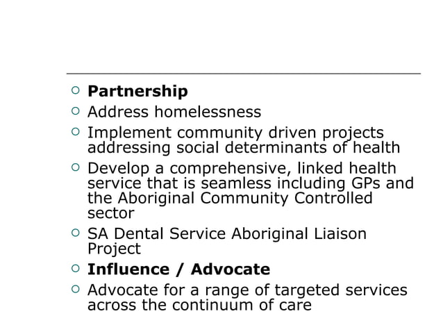 Aboriginal health in a Primary Health Care setting | PPT