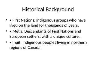 Aboriginal in Alberta, Life is hard yet possible | PPTX