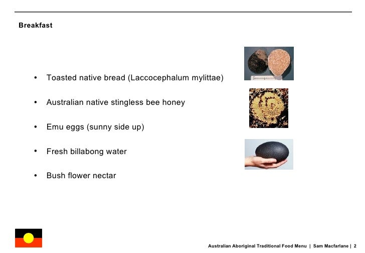 Aboriginal Menu Sam Mac