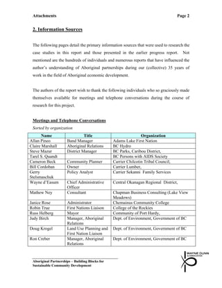 Aboriginal and Non-Aboriginal Partnerships: Building Blocks for ...