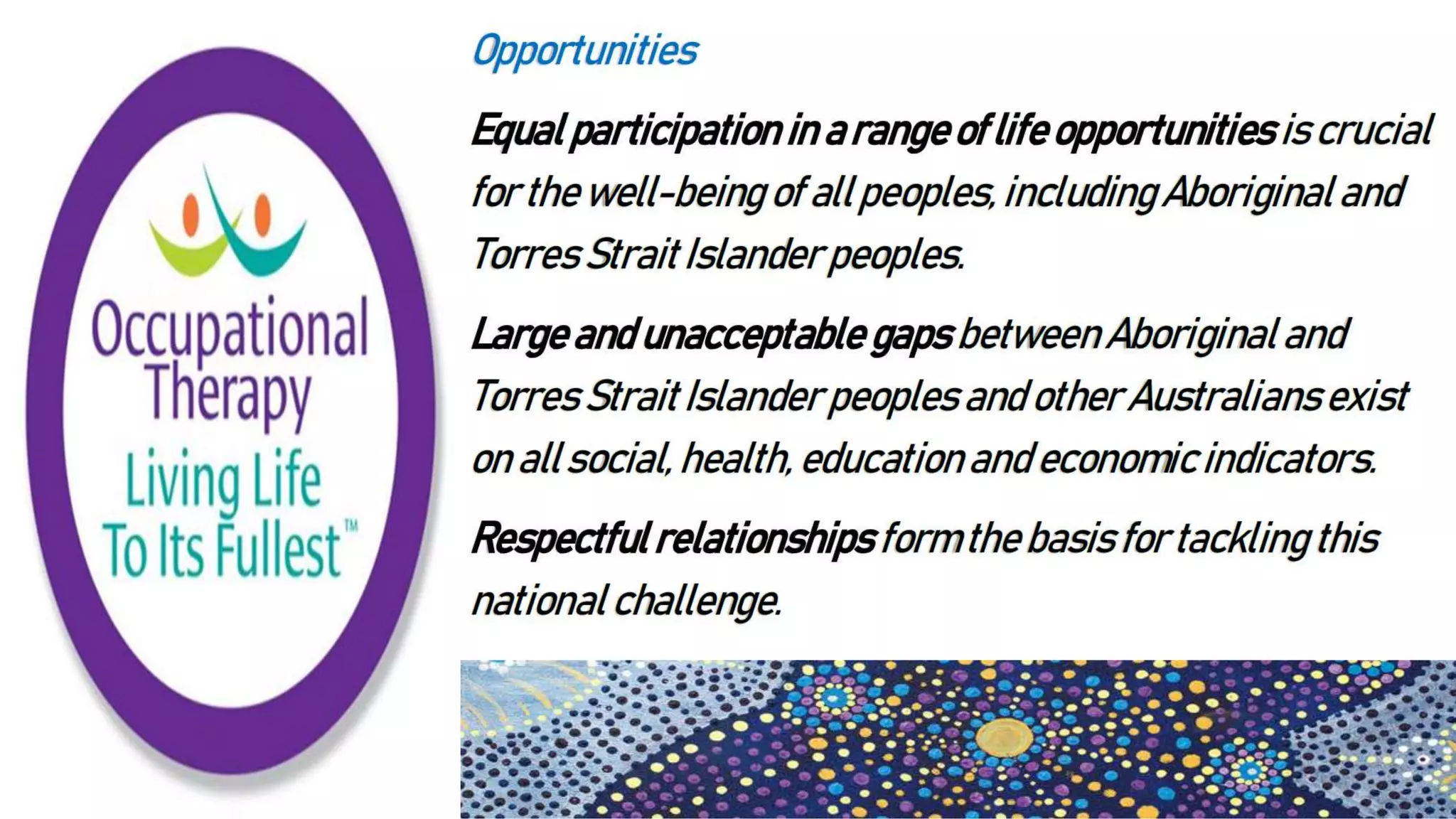 Aboriginal People Equality, Equity and the Reconciliation Plan of ...