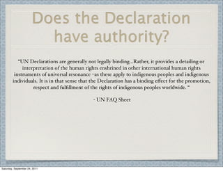 UN Declaration of the Rights of Indigenous Peoples | PDF