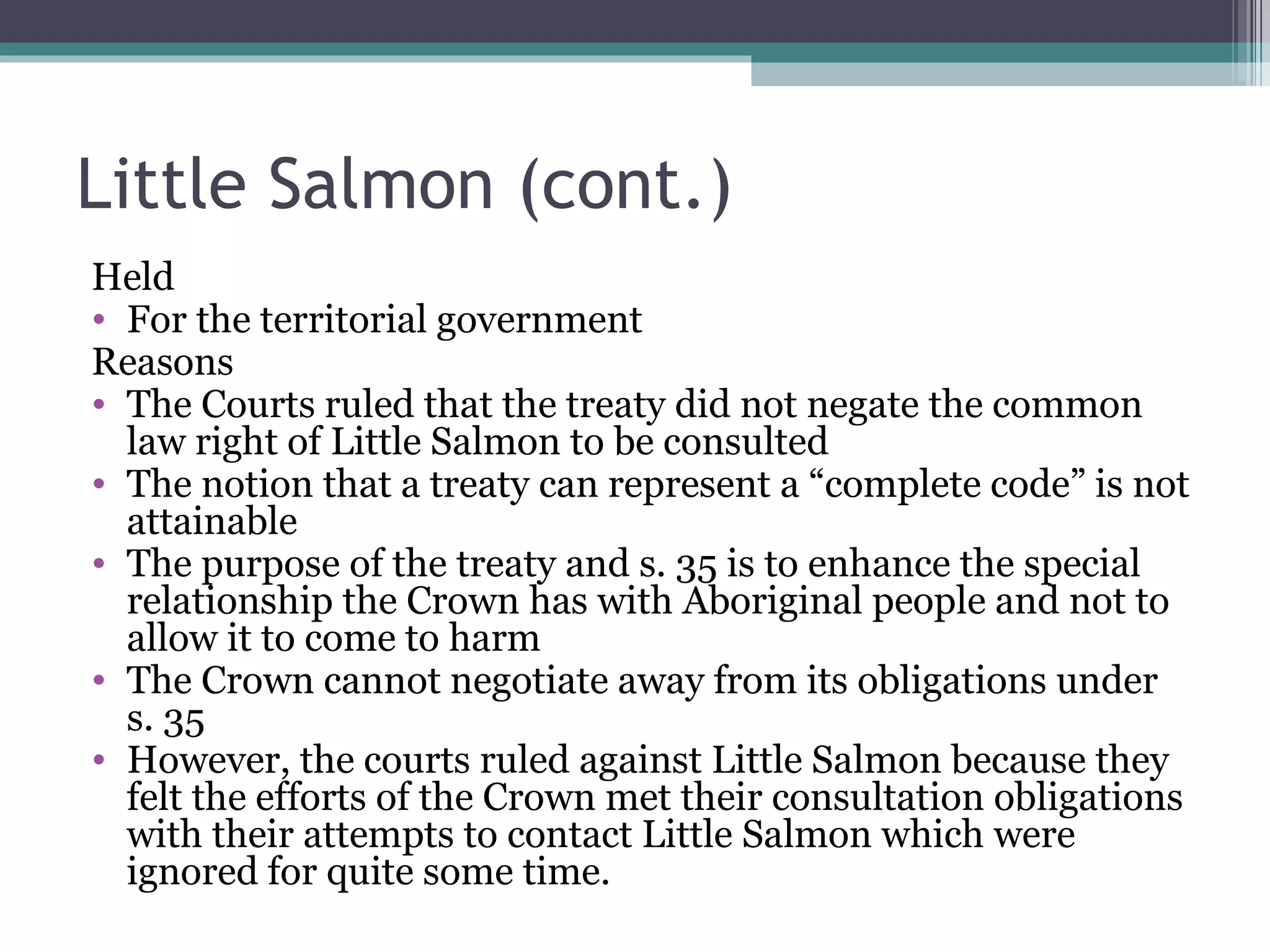 Aboriginal Rights to Treaty Rights | PPT