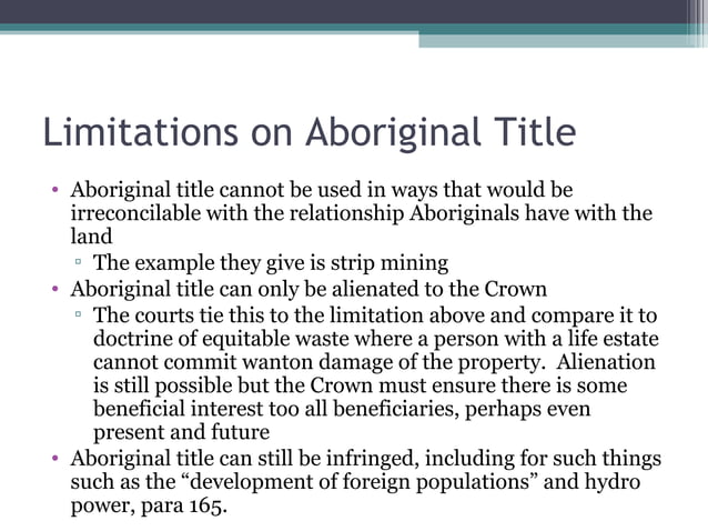 Aboriginal Rights to Treaty Rights | PPT