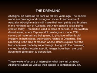 Exploring Aboriginal Dreaming Art and X-Ray Painting Traditions | PPT