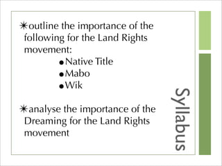 Aboriginal section post 1945 | PDF