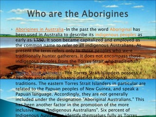 Aborigines in Australia | PPT