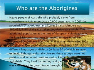 Aborigines In Australia | PPT