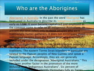 Aborigines In Australia | PPT