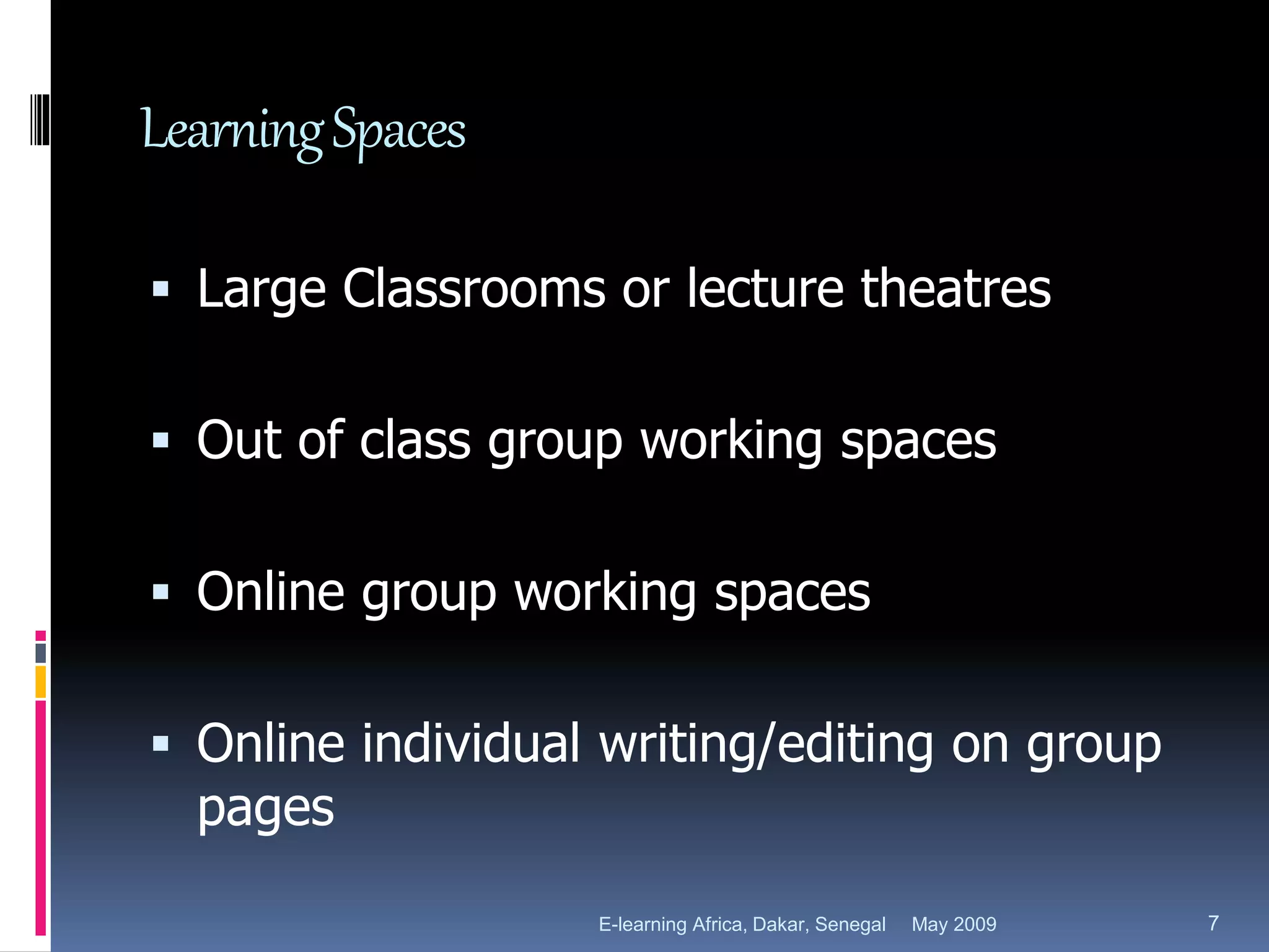 Aborisade creating innovative learning spaces | PPT