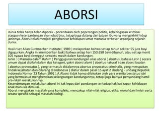 Aborsi | PPT