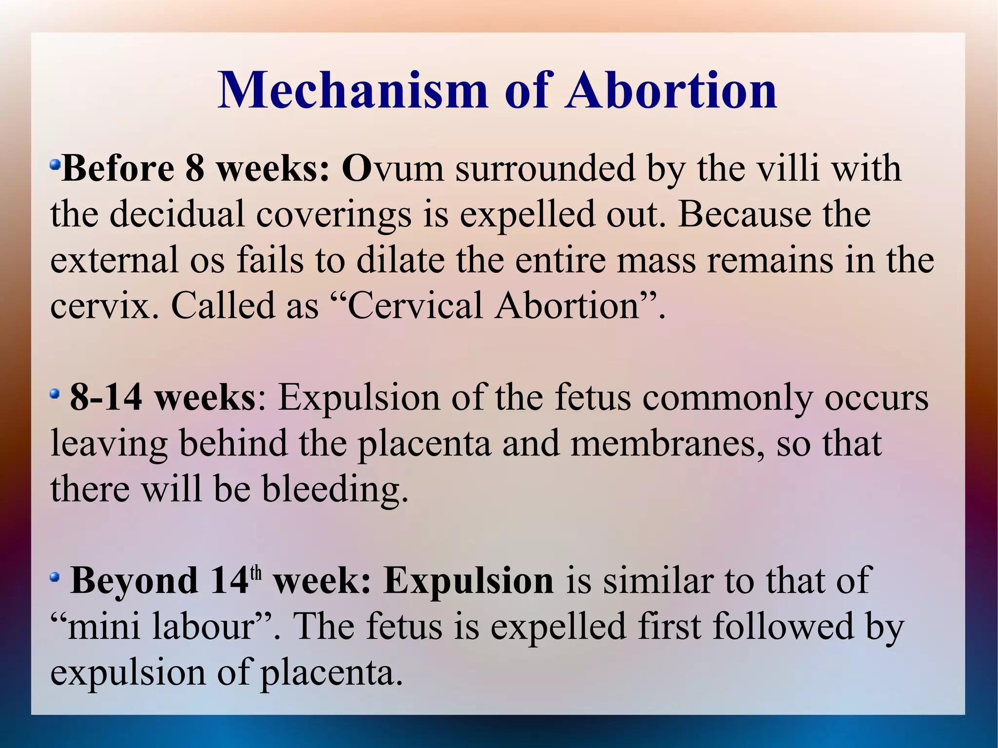 Abortion.ppt for 2nd msc | PPT
